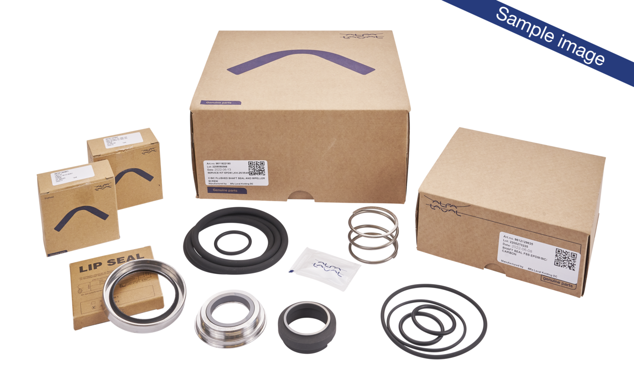 KIT DI SERVIZIO EPDM LKH-40/50/60 - SIC/SIC PARAOLIO FLUSSATO E VITE GIRANTE