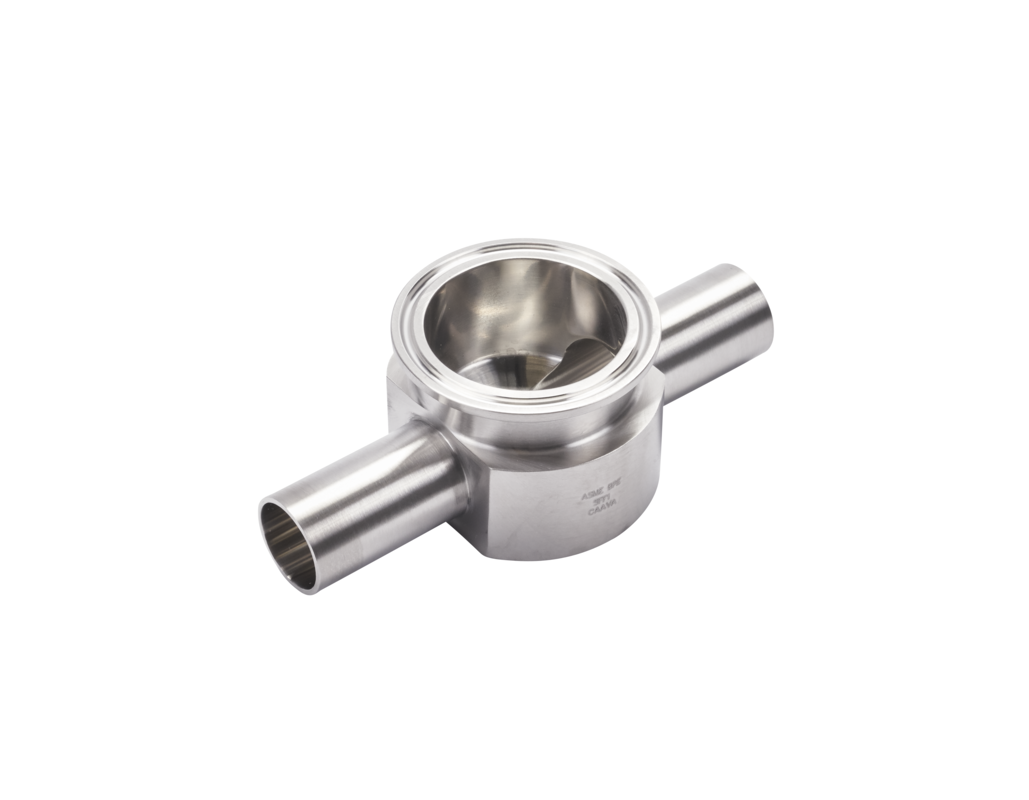 Tri-Clamp® B7IWWMS Riduzione Tee 1" 2" SF1 (PL) 316L ASME BPE Saldare e ...