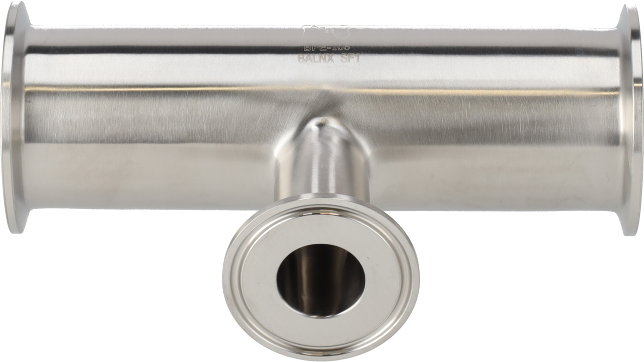 Tri-Clover® B7RMP Tee di riduzione 4" 2" SF1 (PL) 316L ASME BPE ...